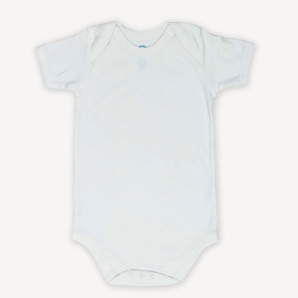 Short Sleeve Envelope Neck Bodysuit White 2T, 3T, 4T, 5T, 6T, 7, 8-10 ...