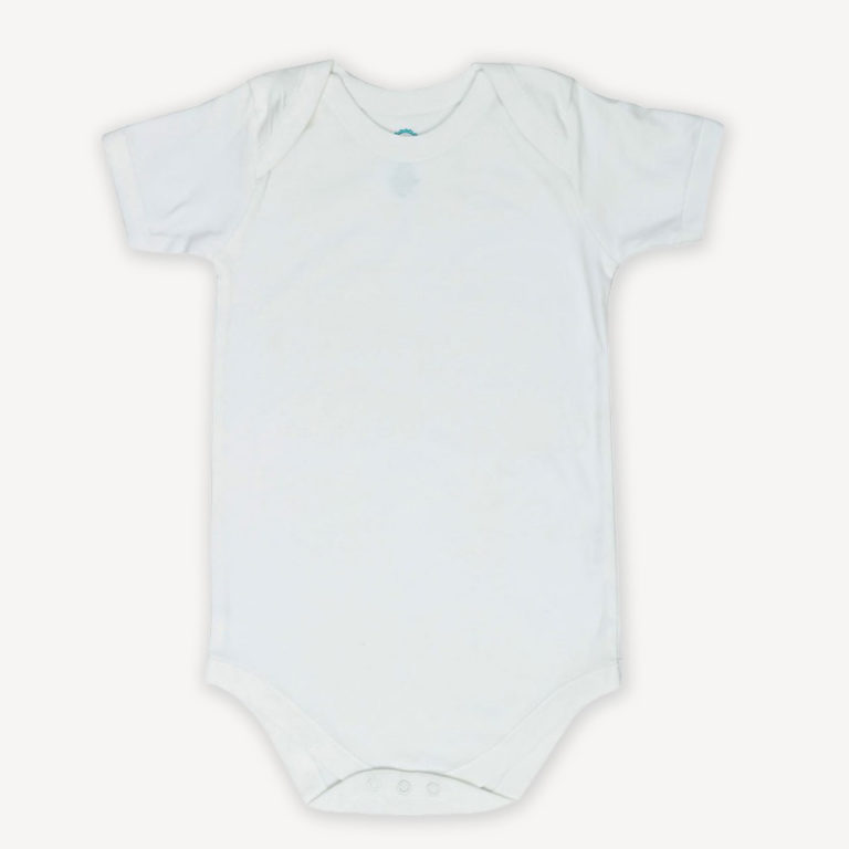 Short Sleeve Envelope Neck Bodysuit White 2T, 3T, 4T, 5T, 6T, 7, 8-10 ...